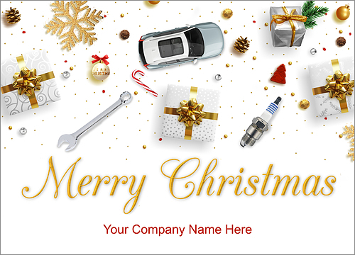 Auto Mechanic Christmas Cards Personalized For Your Business ...